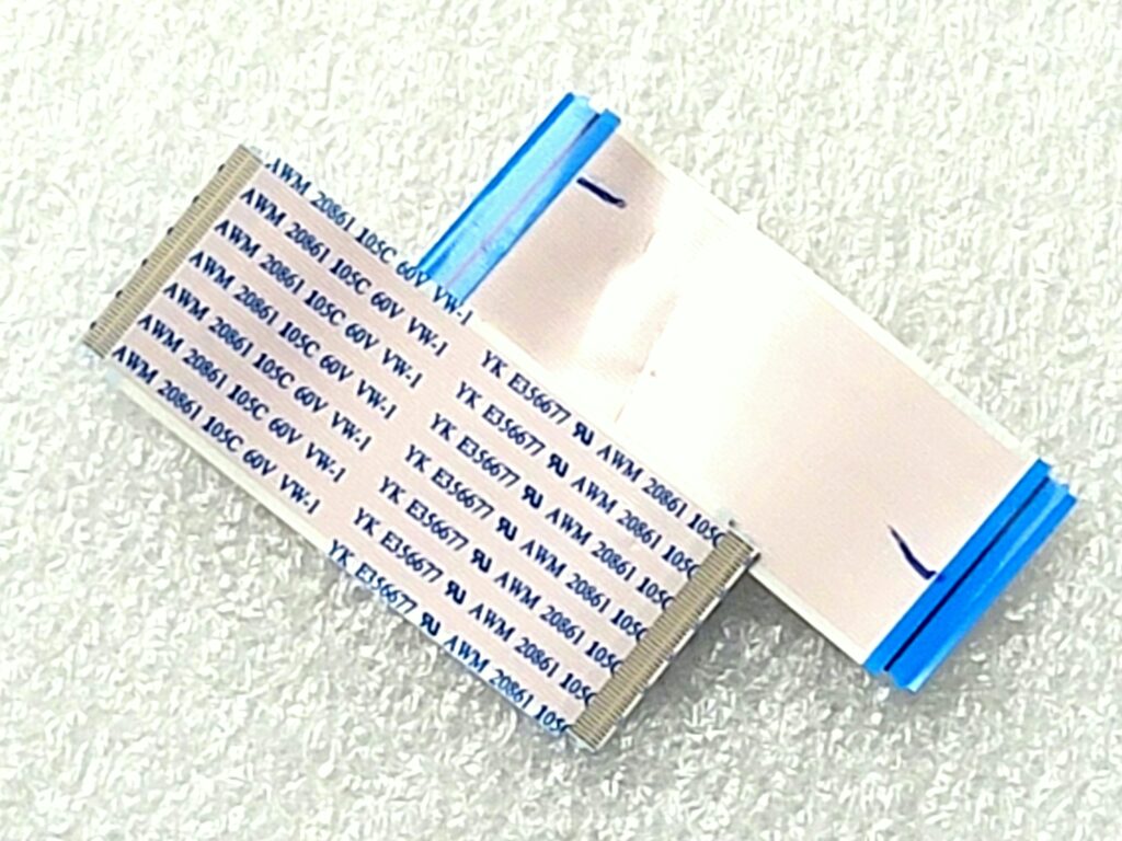 Toshiba 43L420U REV. I T-Con Board To Screen Panel LVDS Ribbon Cables ...